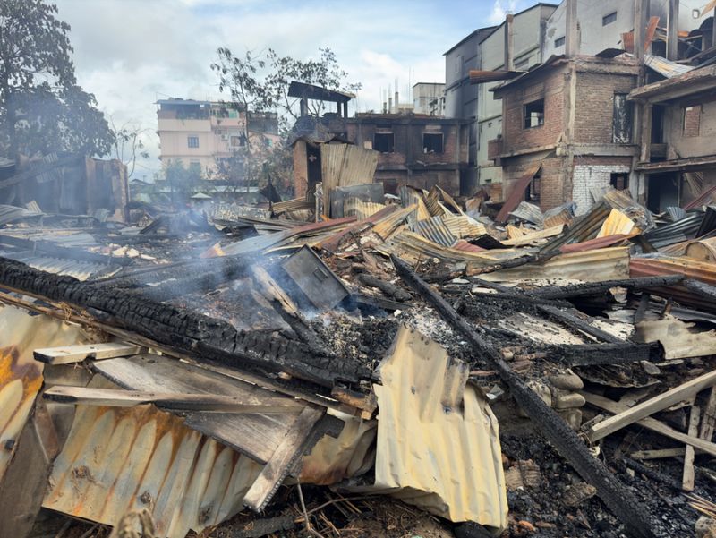 Manipur: Fire Destroys 17 Homes in Imphal West's Multicultural ...